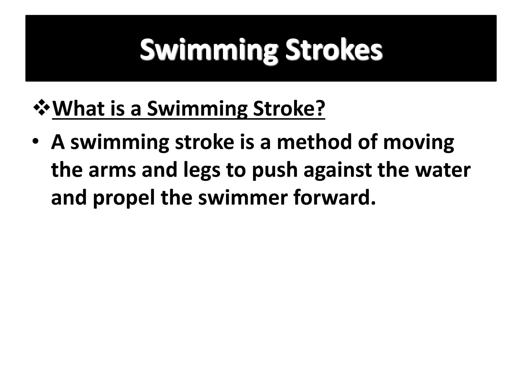 Biomechanics Of Swimming | PPTX