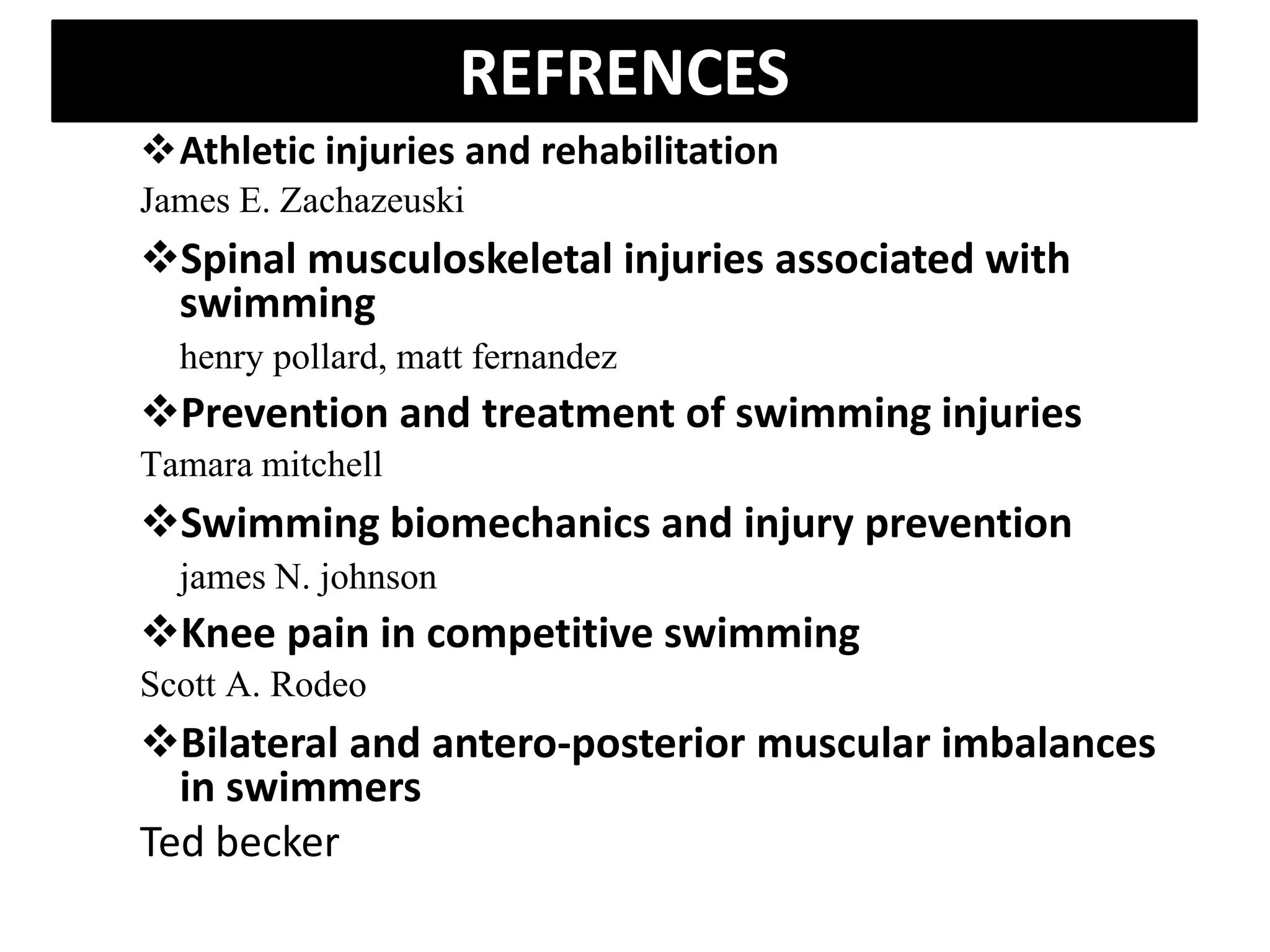 Biomechanics Of Swimming | PPTX