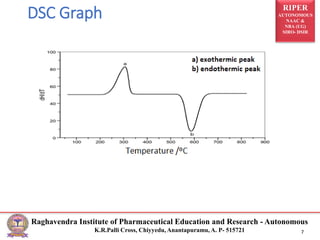 Differential Scanning Calorimeter Instrumentation.(DSC) | PPTX