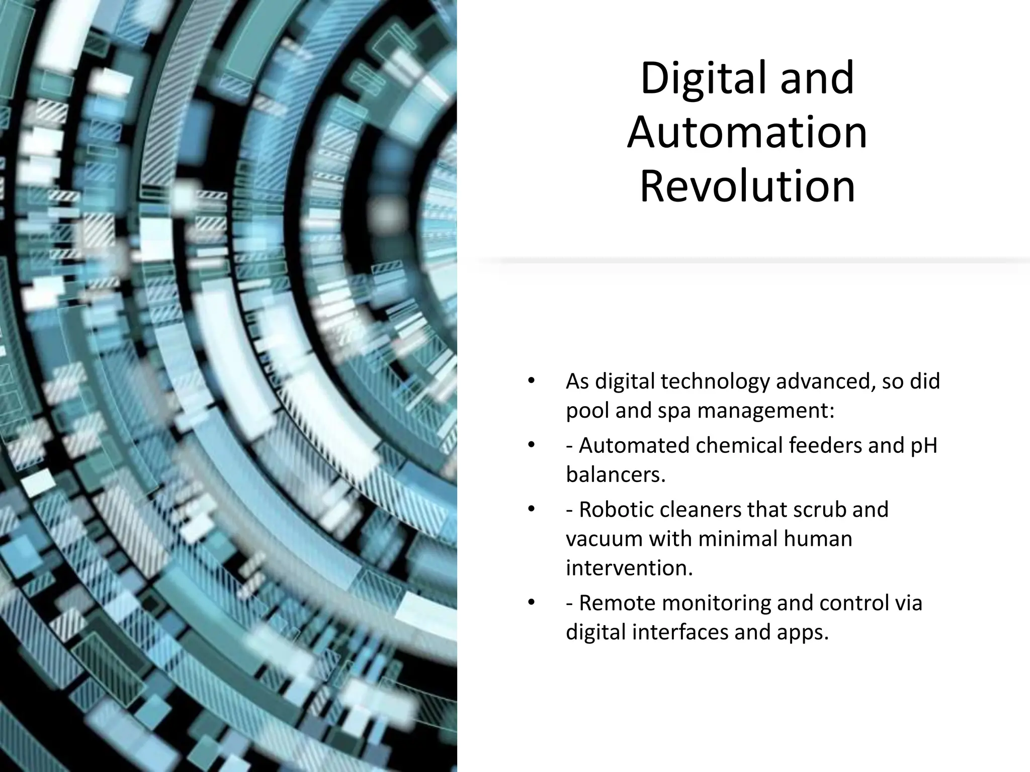 The Evolution of Pool and Spa Technology | PPT