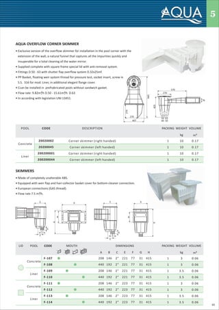 Pool Circulation pdf document Aqua Middle East FZC | PDF