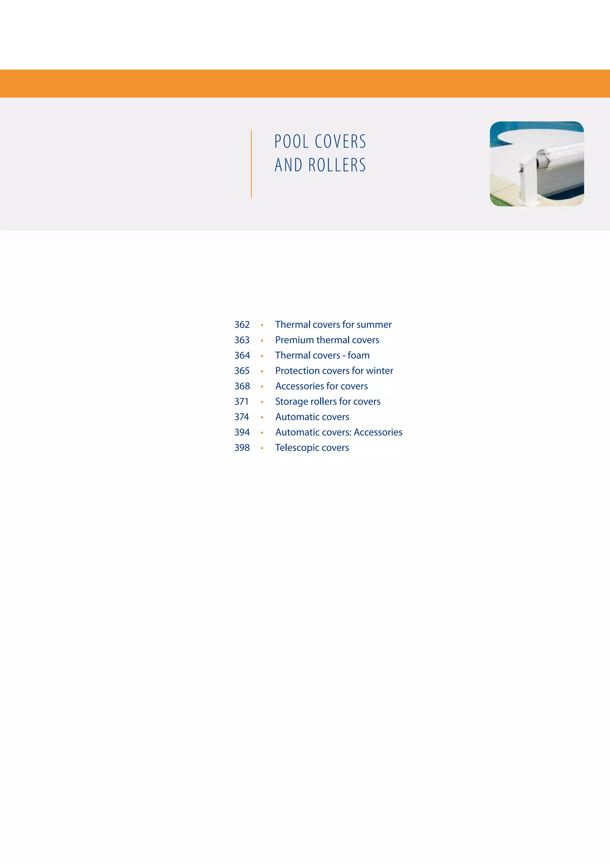 Pool covers and rollers | PDF