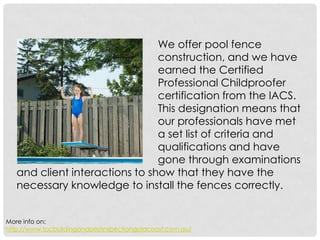 Pool fence certification | PPT