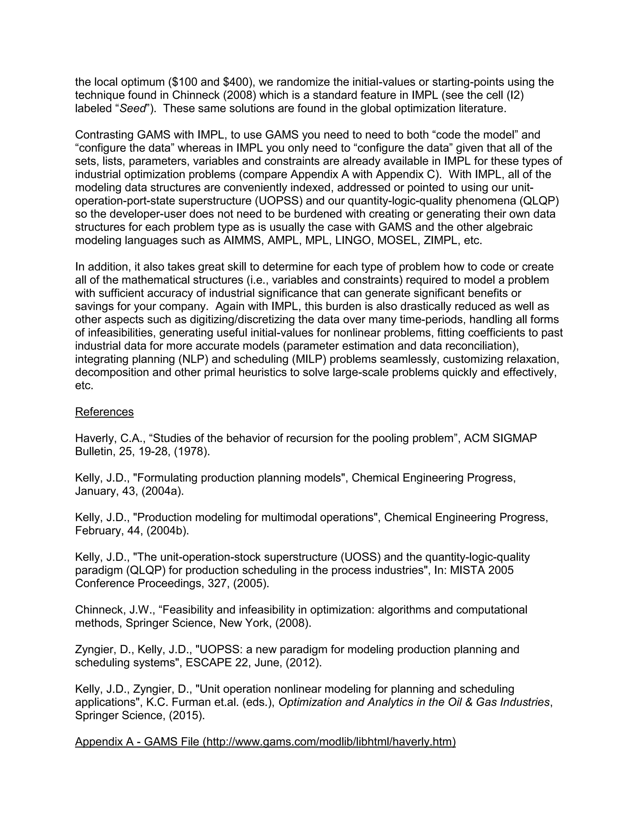 Pooling optimization problem | PDF