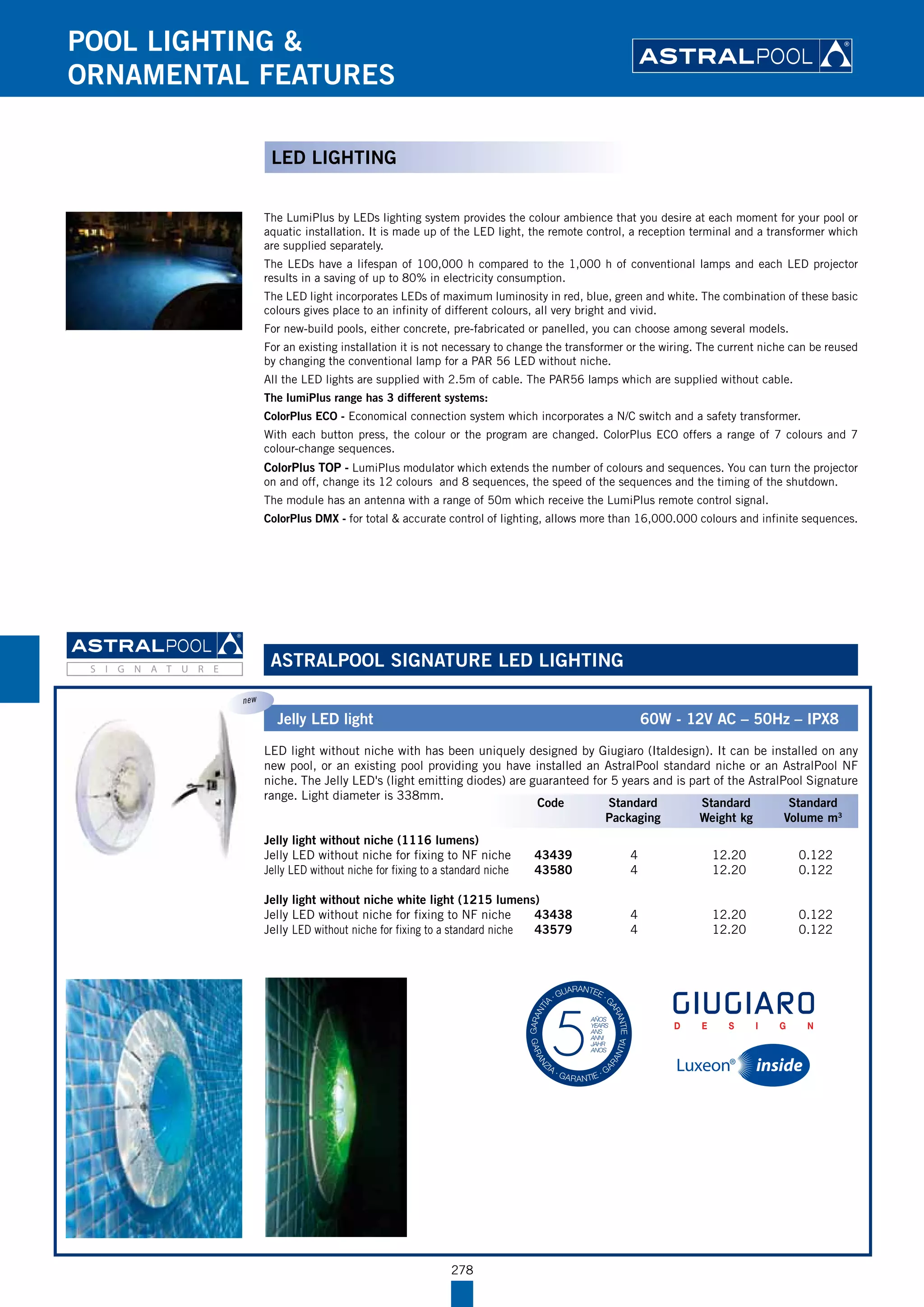 Pool lighting and ornamental features | PDF