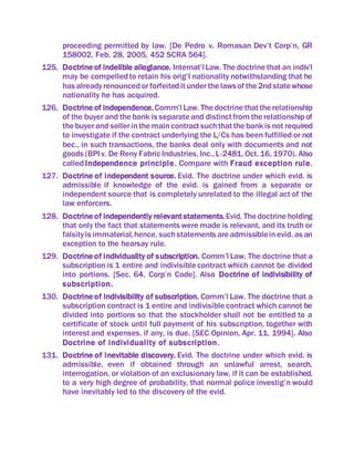 POOL OF (300+) PHILIPPINE LEGAL DOCTRINES COMPILED BY PROF. ALVIN T ...