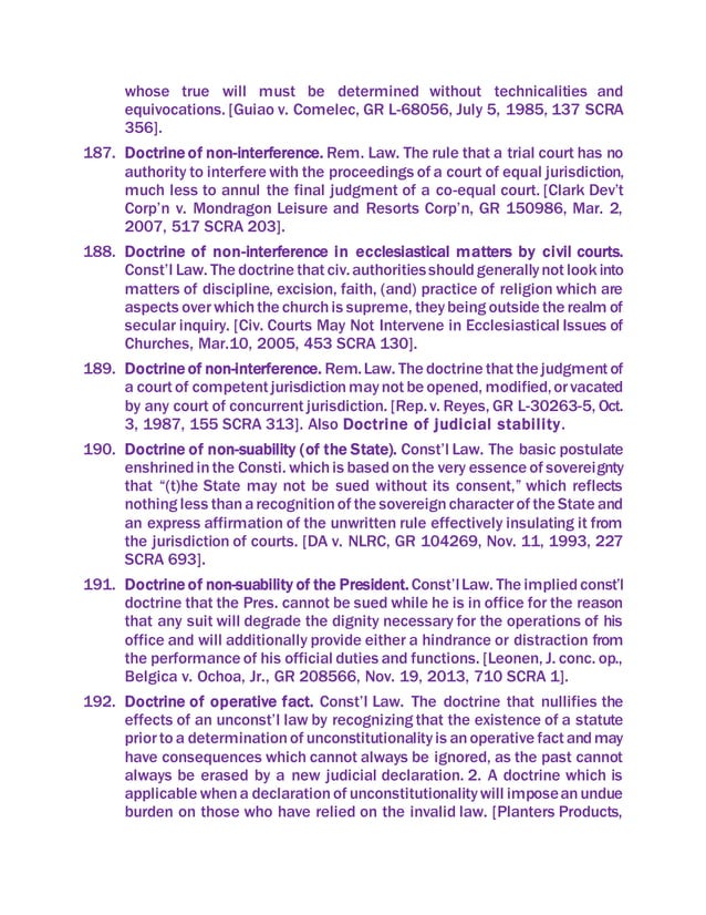 POOL OF (300+) PHILIPPINE LEGAL DOCTRINES COMPILED BY PROF. ALVIN T ...