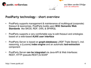 PoolParty Thesaurus Management | PPT