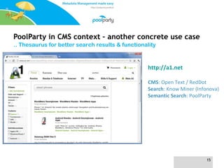 PoolParty - Metadata Management made easy | PPT