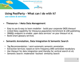 PoolParty - Metadata Management made easy | PPT