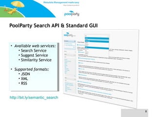 PoolParty - Metadata Management made easy | PPT