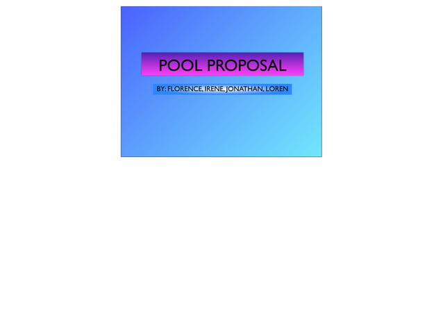 Pool presentation | PPT