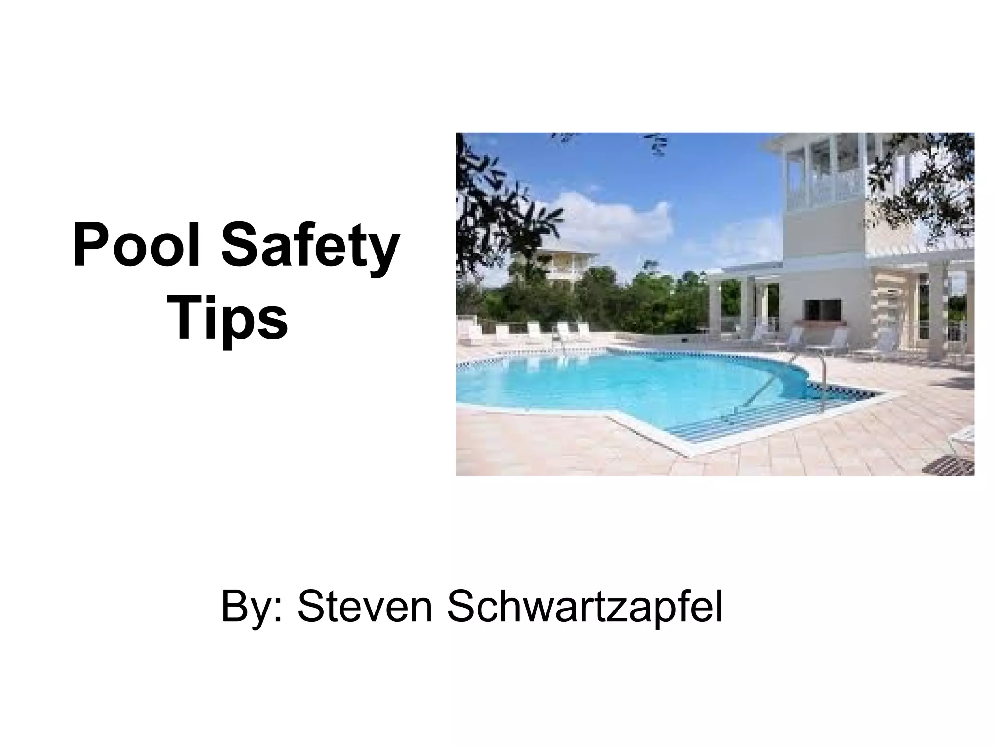 Pool Safety Tips | PPT | Swimming | Sports