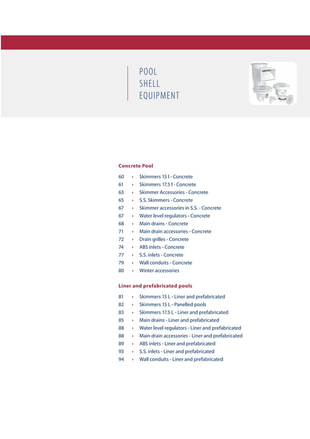 Pool shell equipment | PDF