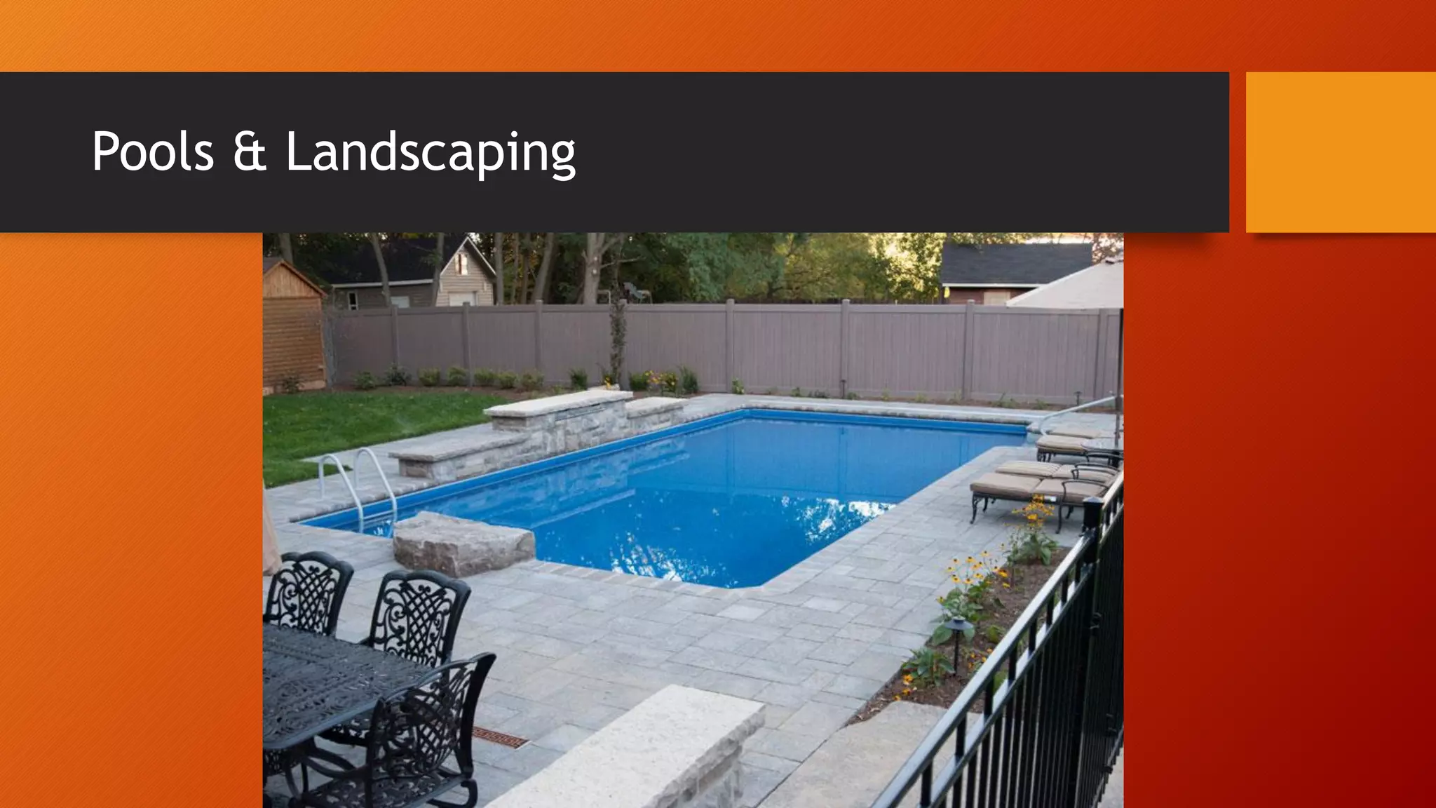 Pools and landscaping | PPT