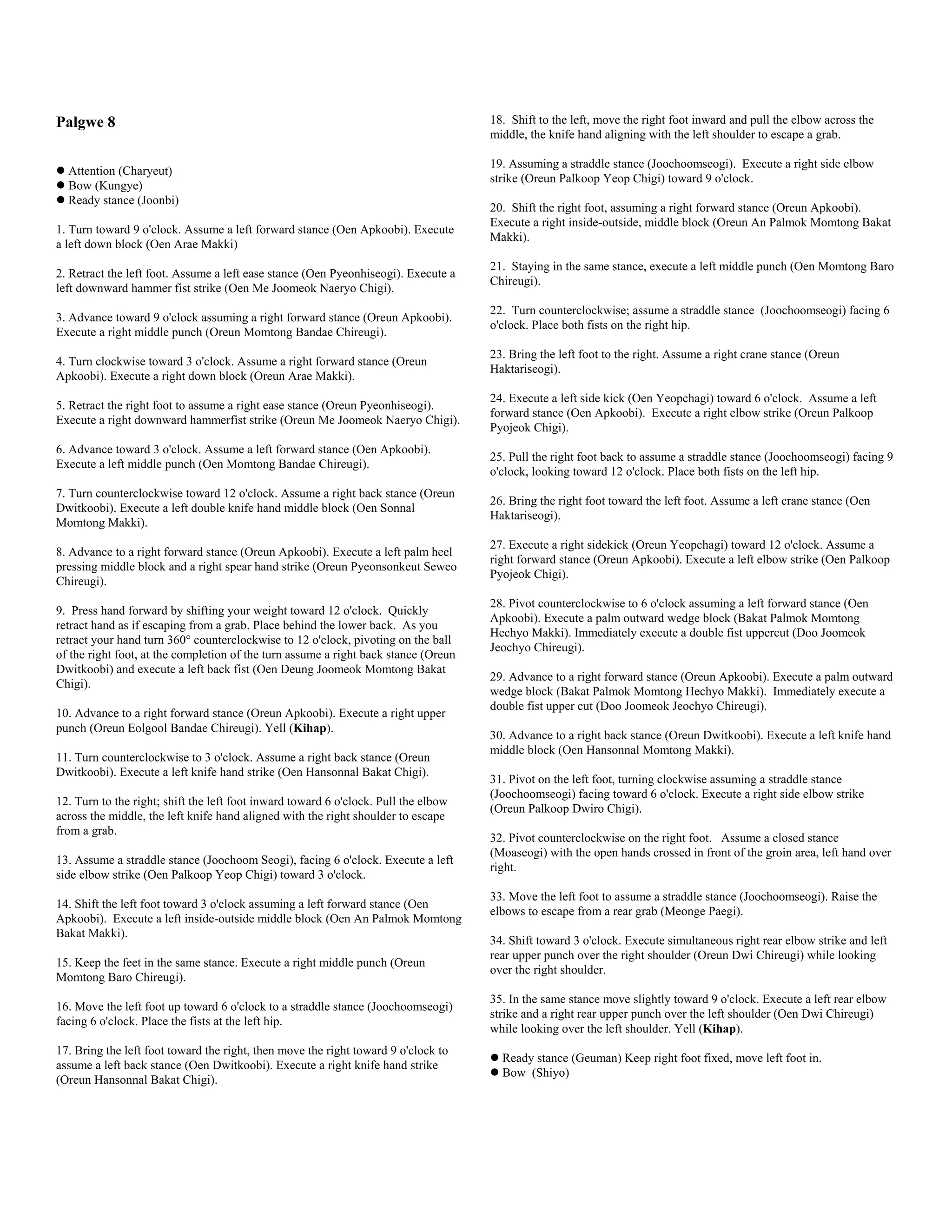 Poomsae | PDF