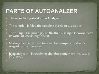 Automatic And Semi Automatic Analyser Biochemistry | PPTX