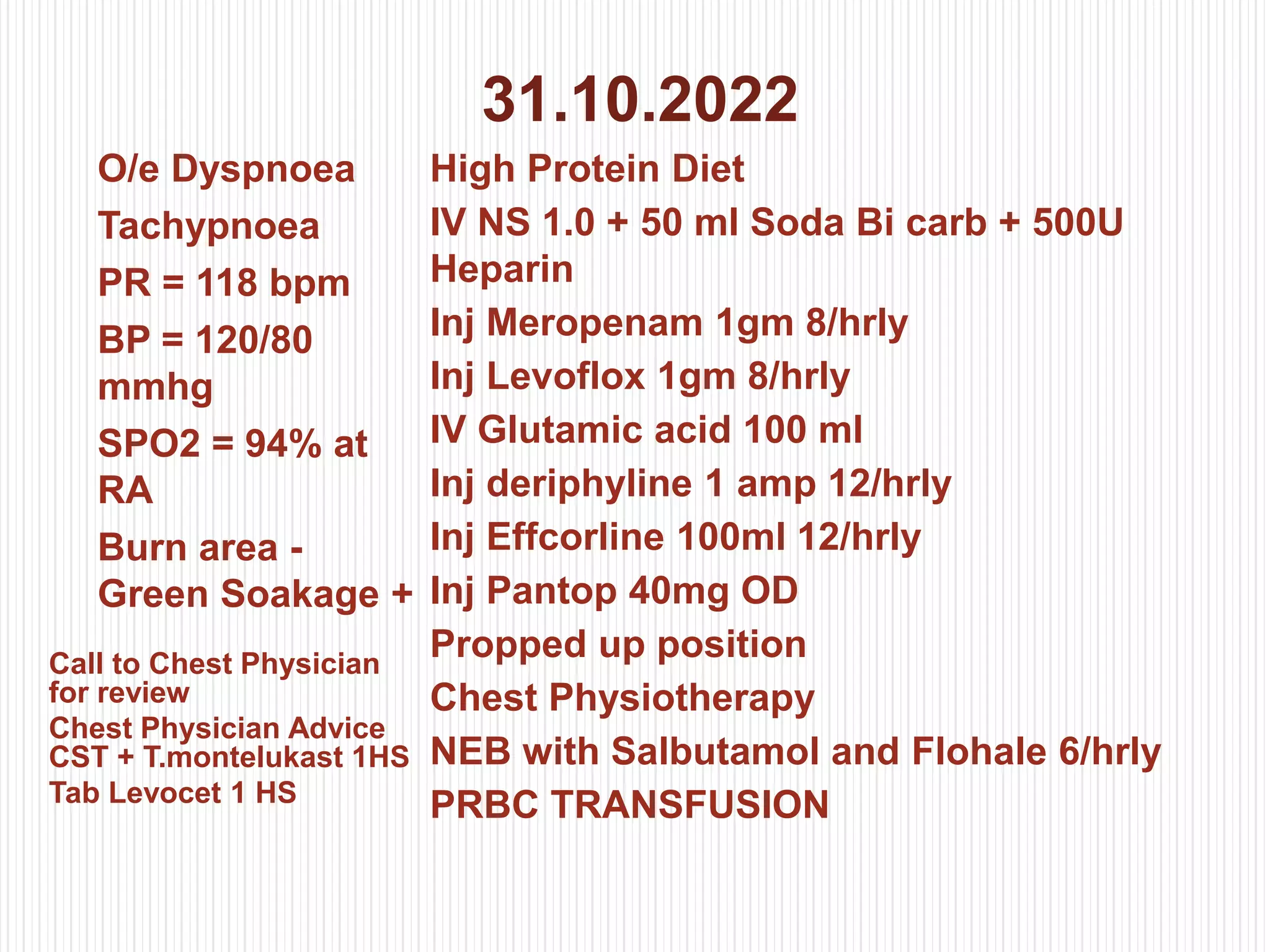Burn case management | PPTX