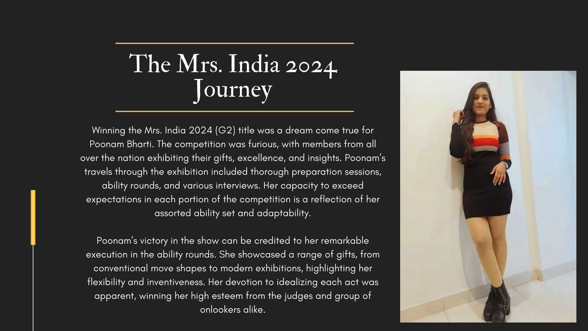 MISS RAIPUR 2024 - WINNER POONAM BHARTI. | PDF