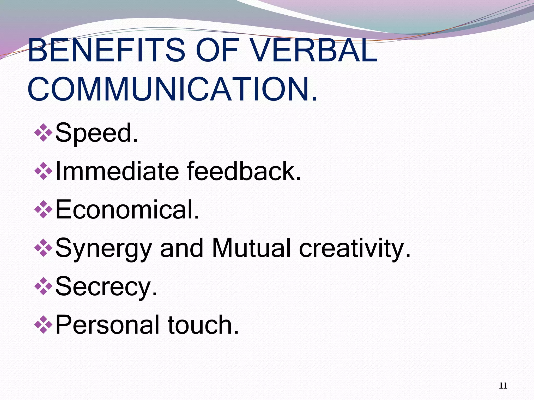 VERBAL COMMUNICATION. | PPTX