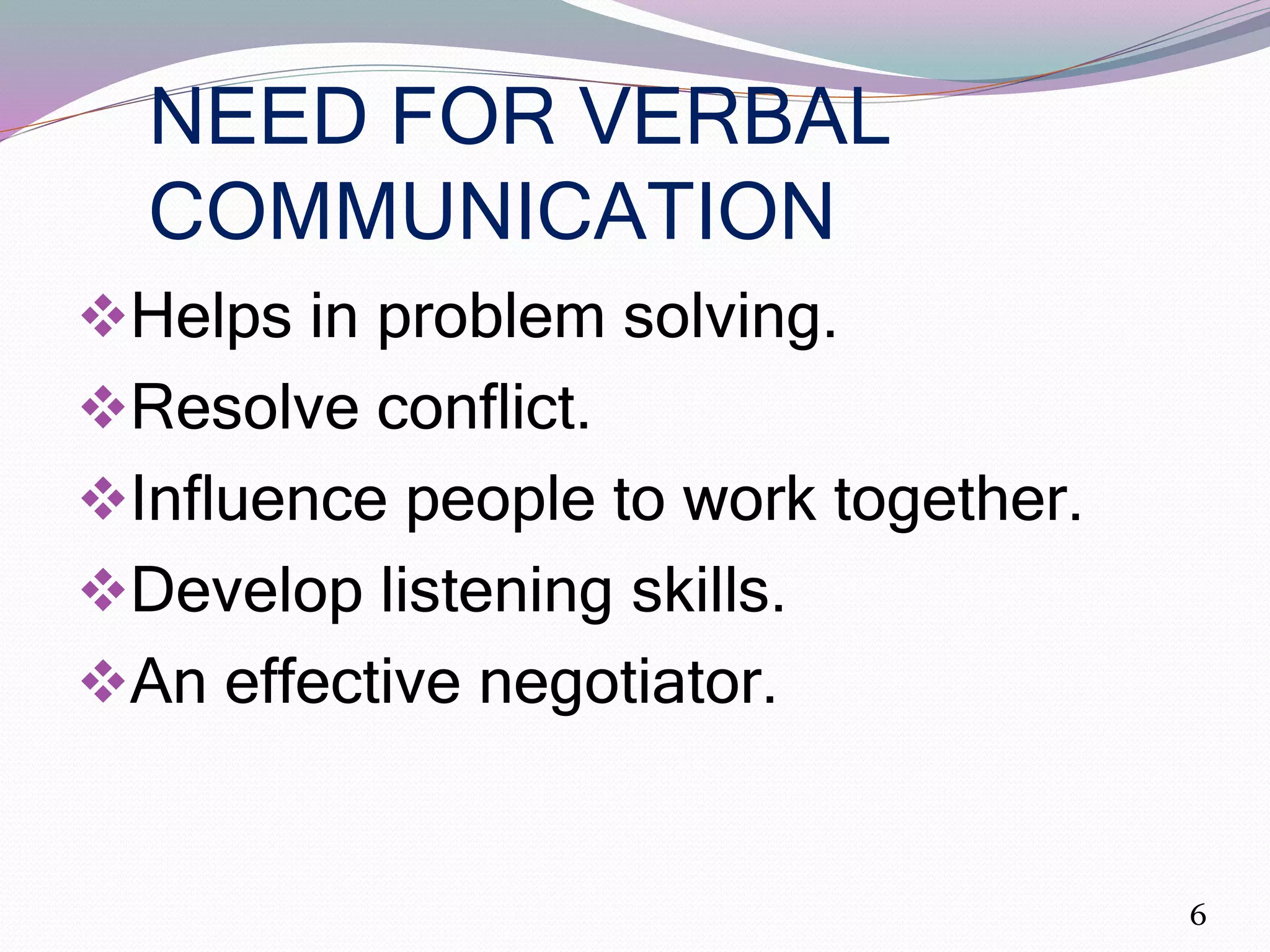 verbal communication | PPT