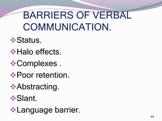 verbal communication | PPT