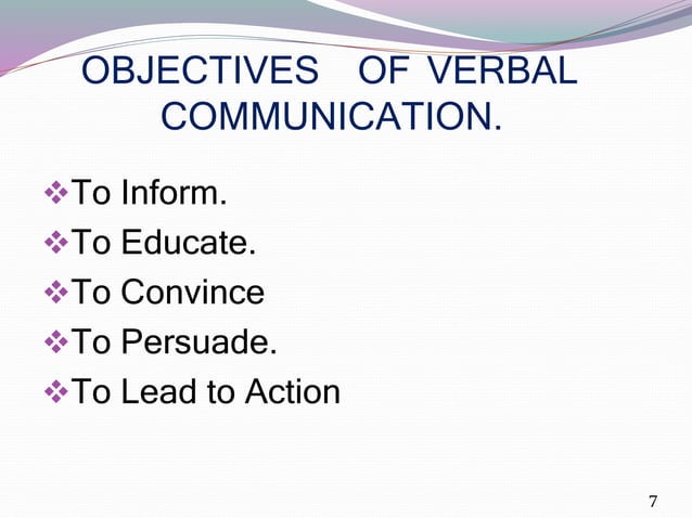 verbal communication. | PPTX