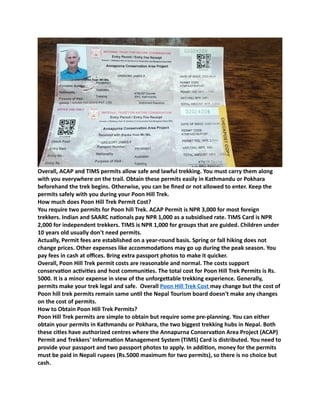 Poon Hill Trek Permits Essential Permit Information.docx