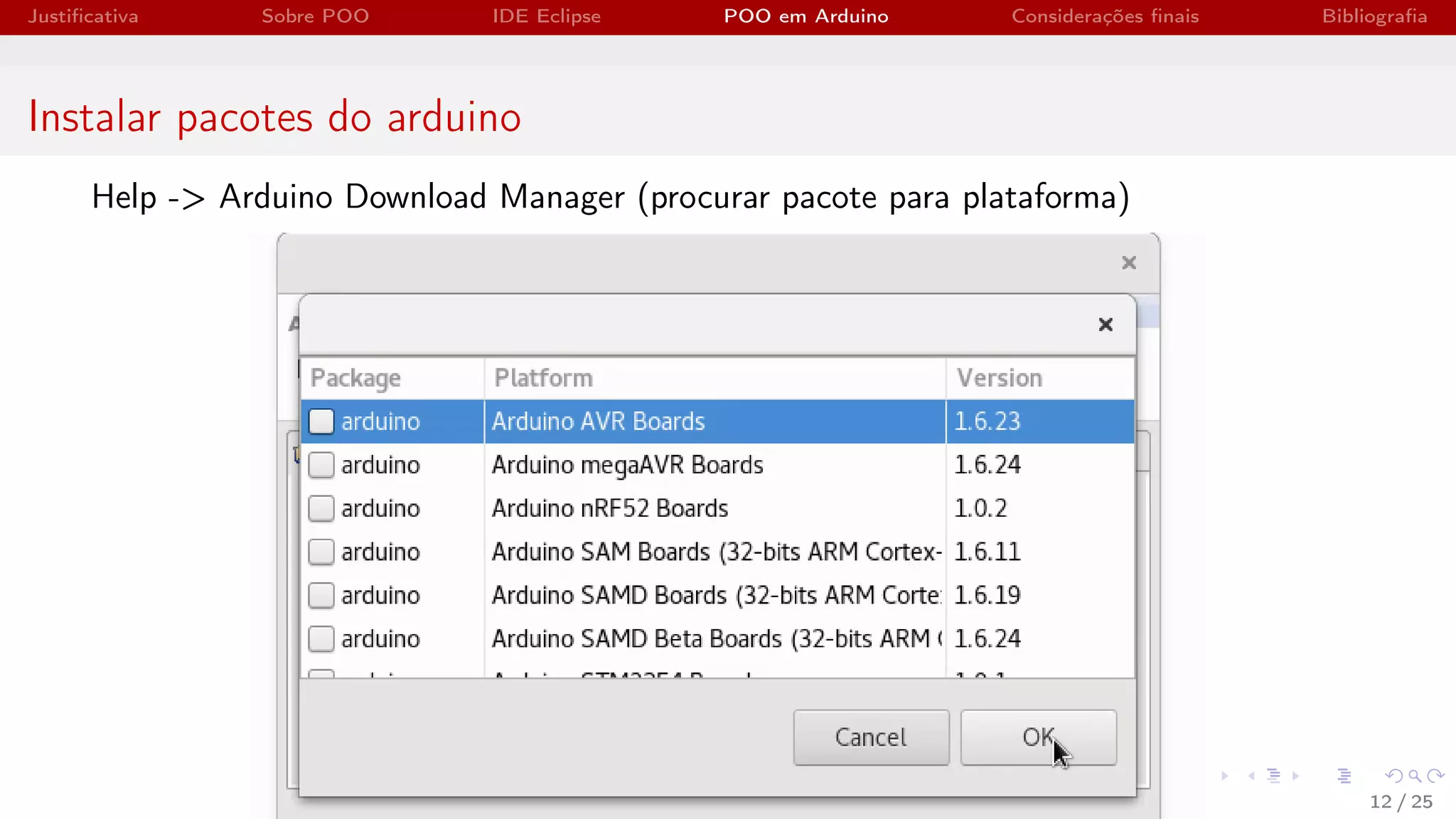 Programação Orientada A Objetos De Arduino Com Eclipse