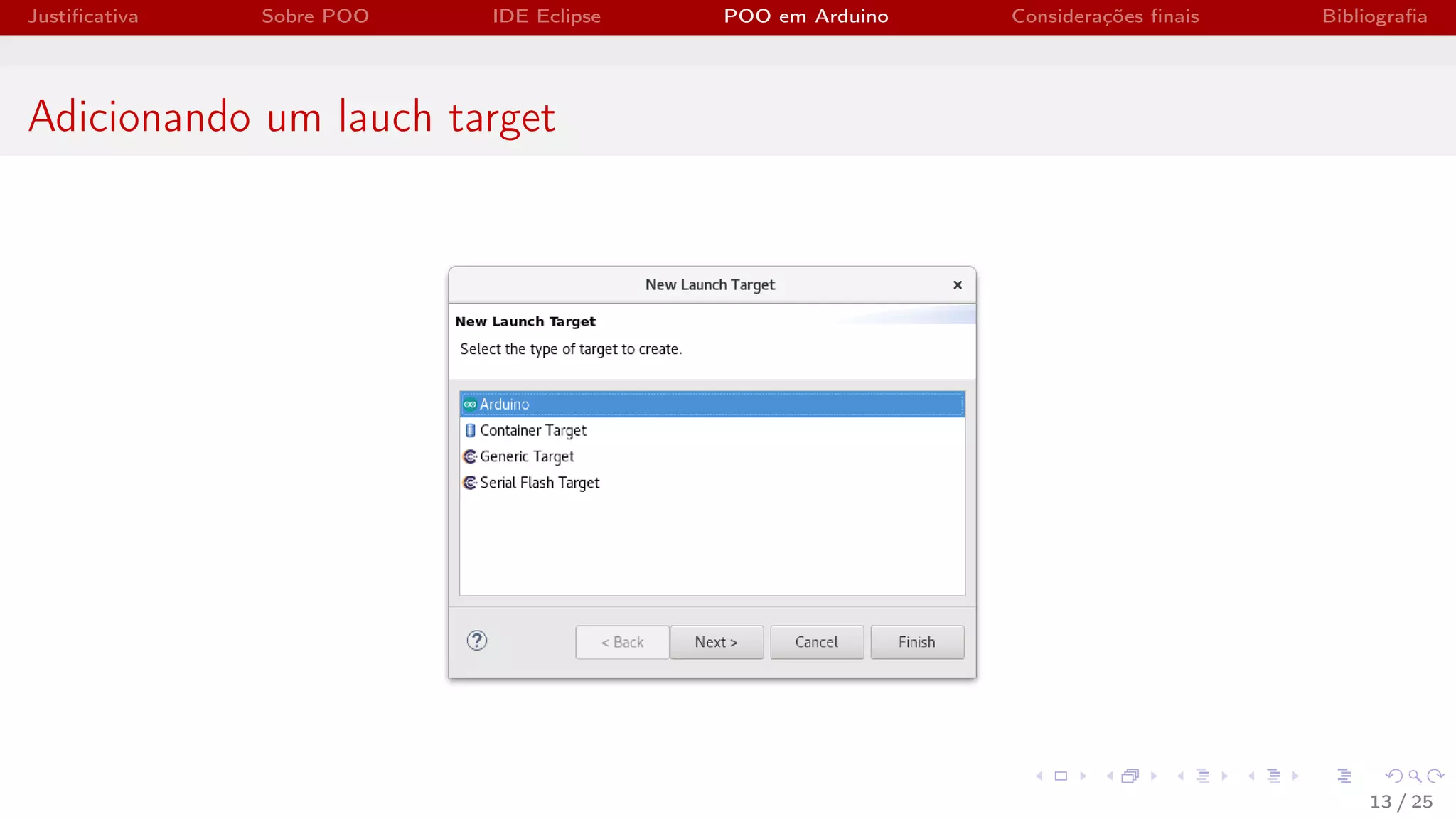 Programação Orientada A Objetos De Arduino Com Eclipse