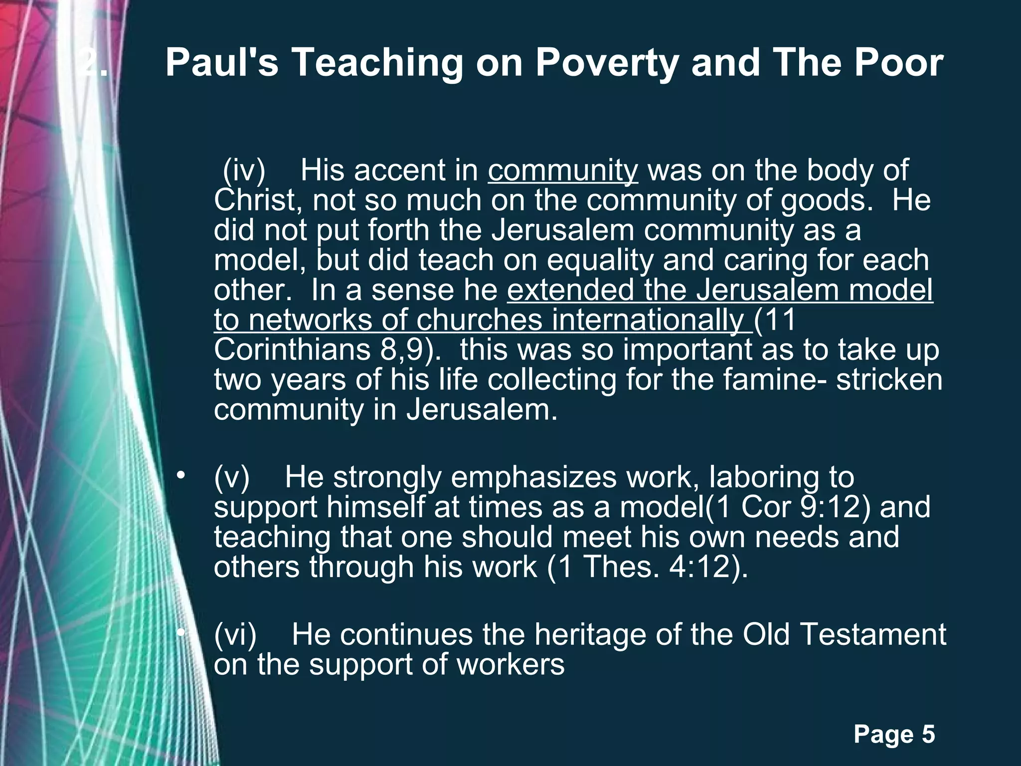 560 Poor and Poverty in Church History | PPT