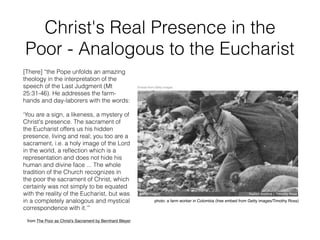 Sign of the sacred: the poor as sacrament | PDF