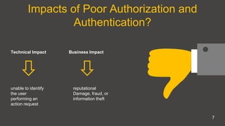 Poor authorization and authentication | PPTX