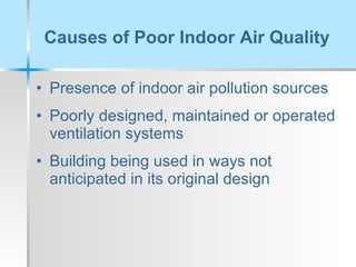 Poor Indoor Air Quality | PPS