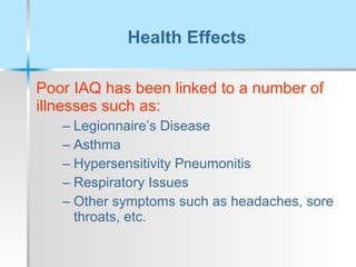 Poor Indoor Air Quality | PPS