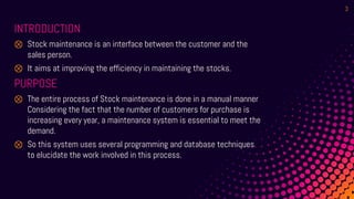 Stock Maintenance System in ooad with uml | PPTX