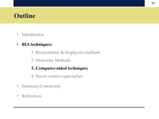 Biomolecular interaction analysis (BIA) techniques | PPSX