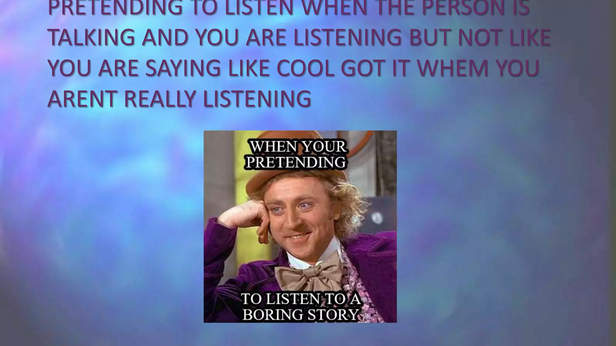 Poor listening skills | PPTX