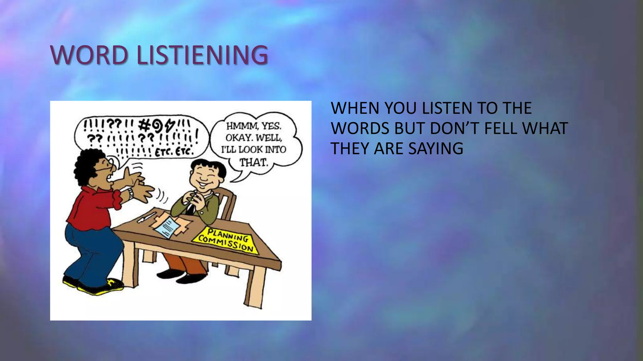 Poor listening skills | PPTX