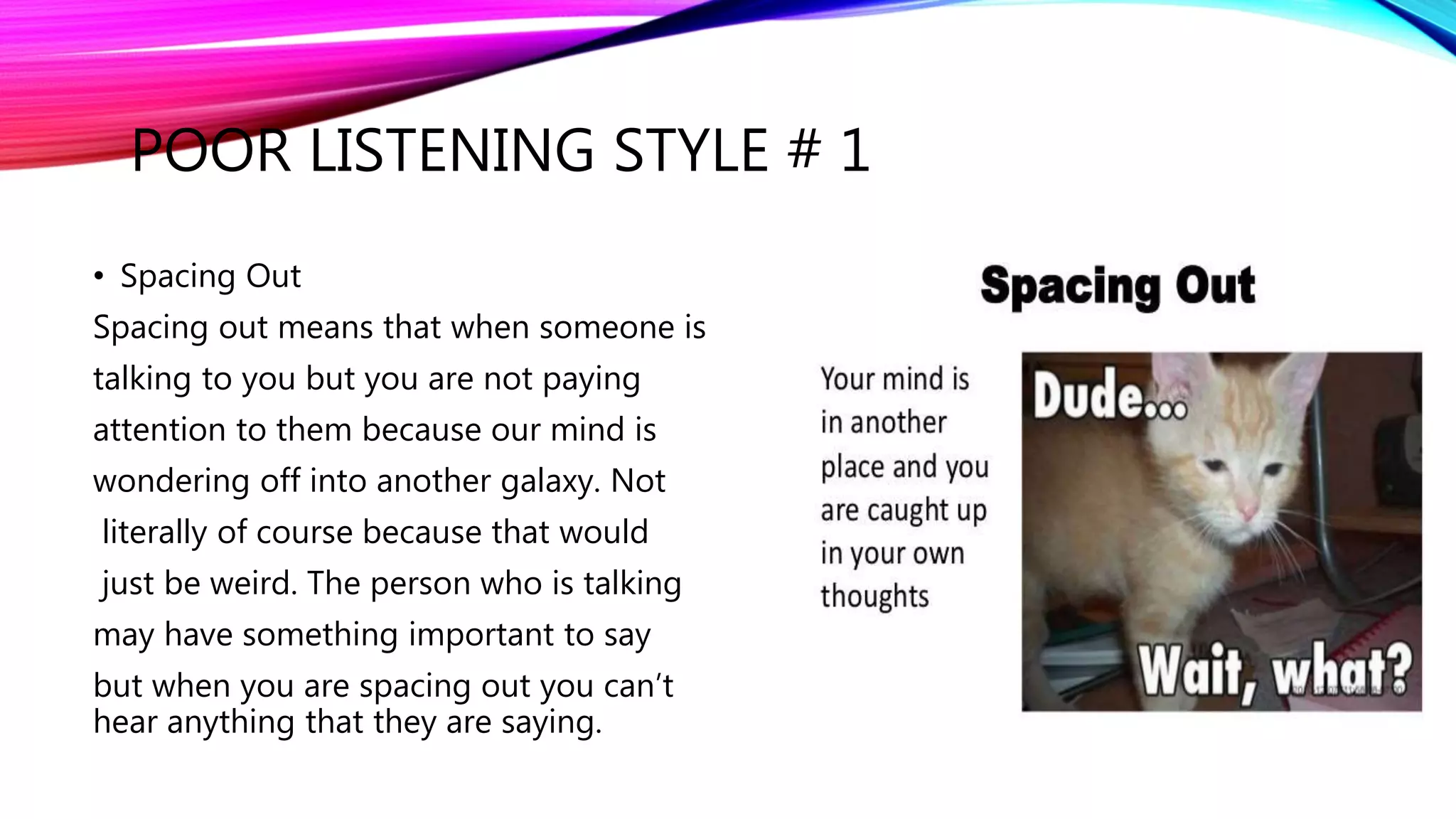 Poor listening skills | PPTX