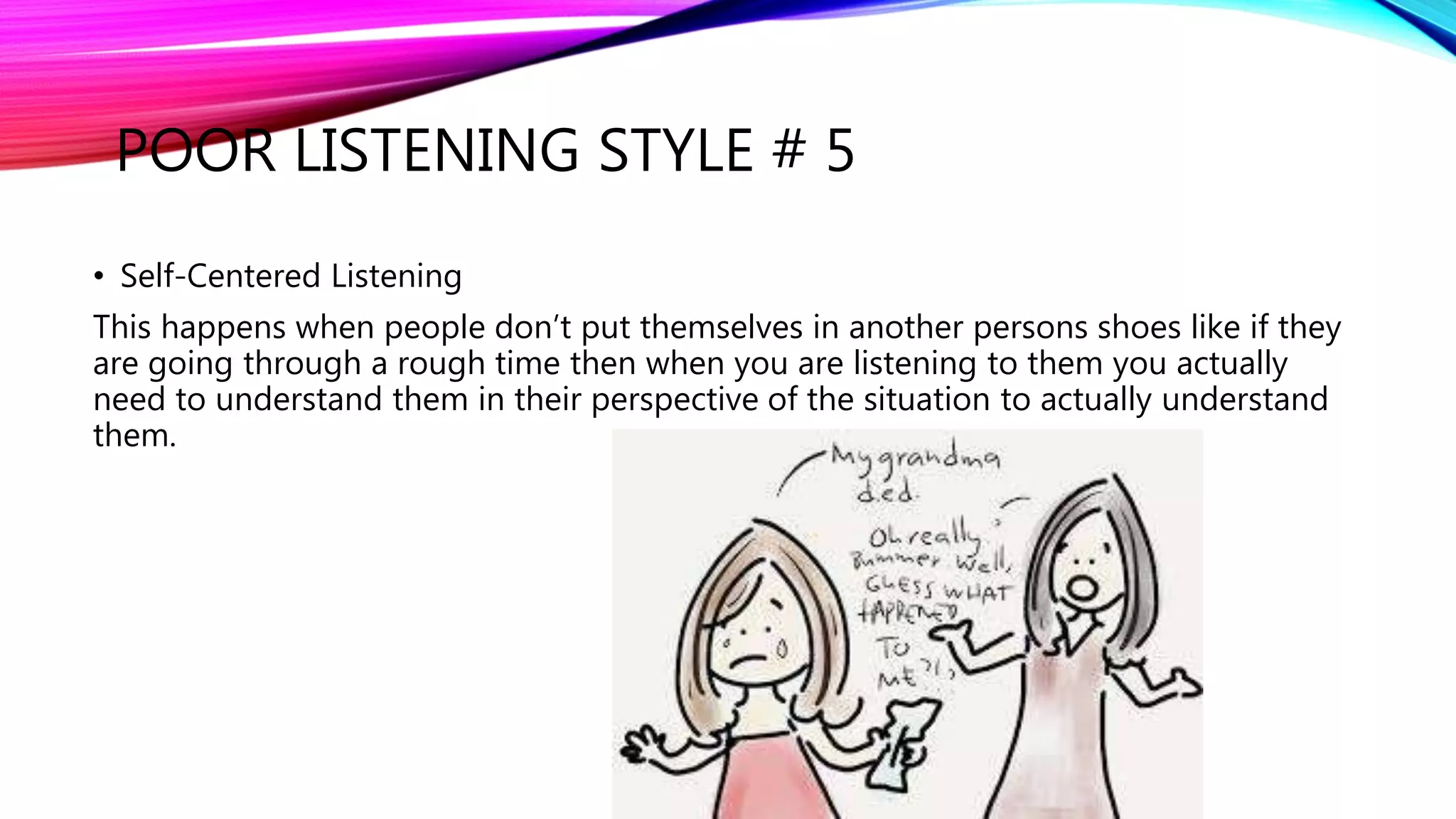 Poor listening skills | PPTX