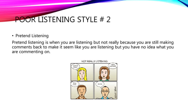 Poor listening skills | PPTX | Talk Show | Genres