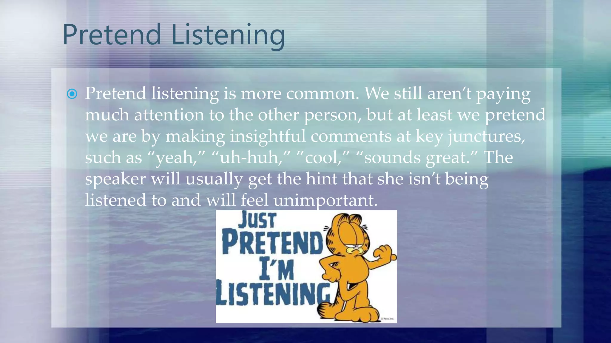 Poor listening styles | PPT