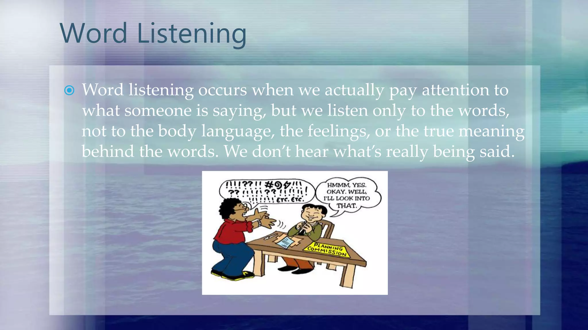 Poor listening styles | PPT