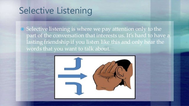 Poor listening styles