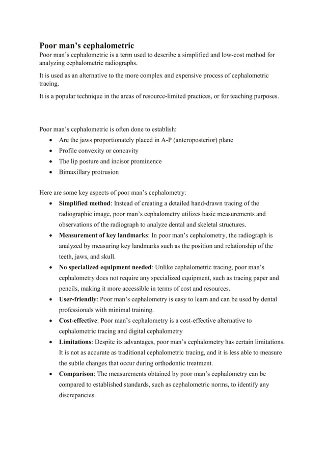 Poor Man s Cephalometric In Orthodontics PDF poor-man-s-cephalometric-in-orthodontics-pdf