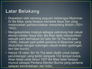 Poor man’s party (sin ye tha ah pwe | PPTX