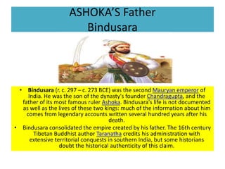 Bindusara Father Of Ashoka
