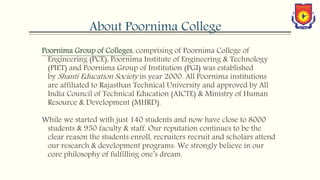 Poornima group of colleges | PPT