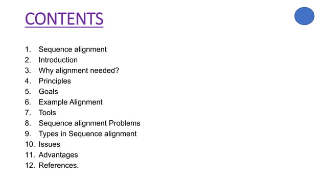 Sequence Alignment | PPTX